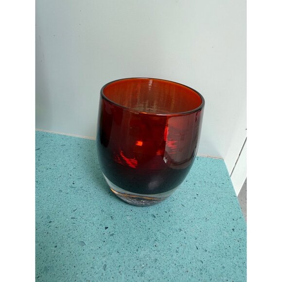 Glassybaby | Accents | Glassybaby Grateful Glass Handblown Votive Red ...